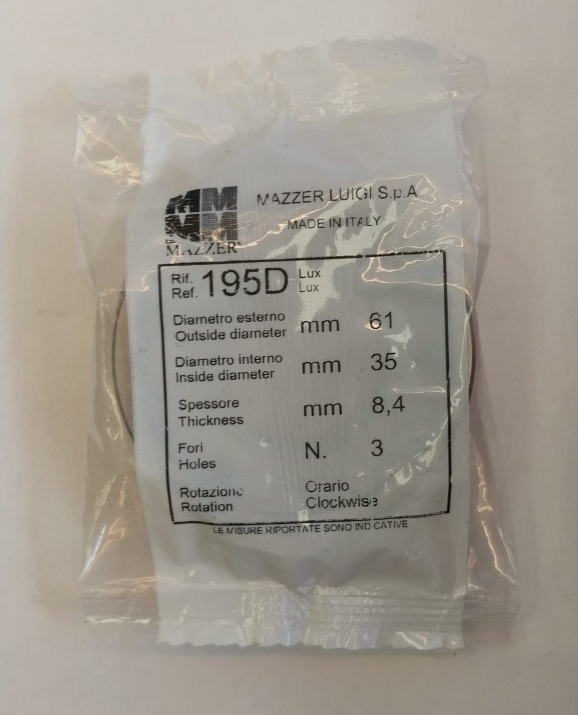 Mazzer Lux 61mm Burr Set - Espresso Ninja